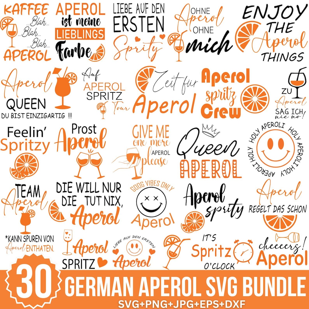 Deutscher Aperol, Heiliger Aperoli, Aperol Spritztour, lustiges Alkohol-Shirt, Plotterdatei ...