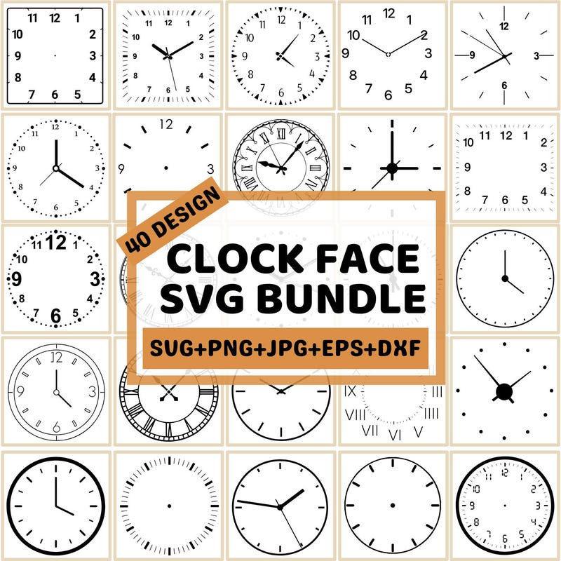 Clock Number Png - Etsy