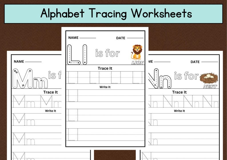 Alphabet Tracing Worksheets | ABC Practice Sheets | Handwriting ...