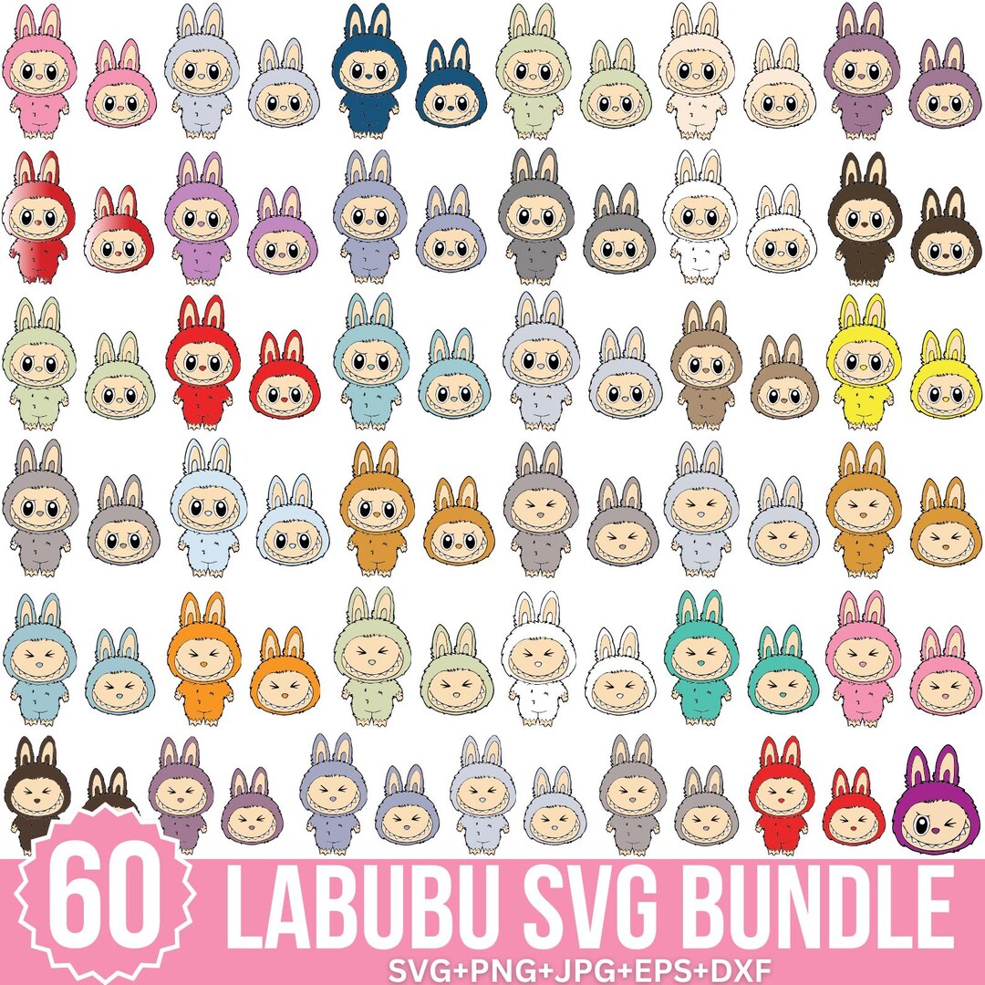 Labubu Designs Svg Bundle, Labubu Sng Pvg, Vector Digital File for ...