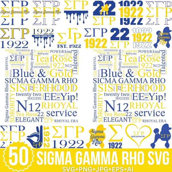 Sigma Gamma Rho Svg - Etsy