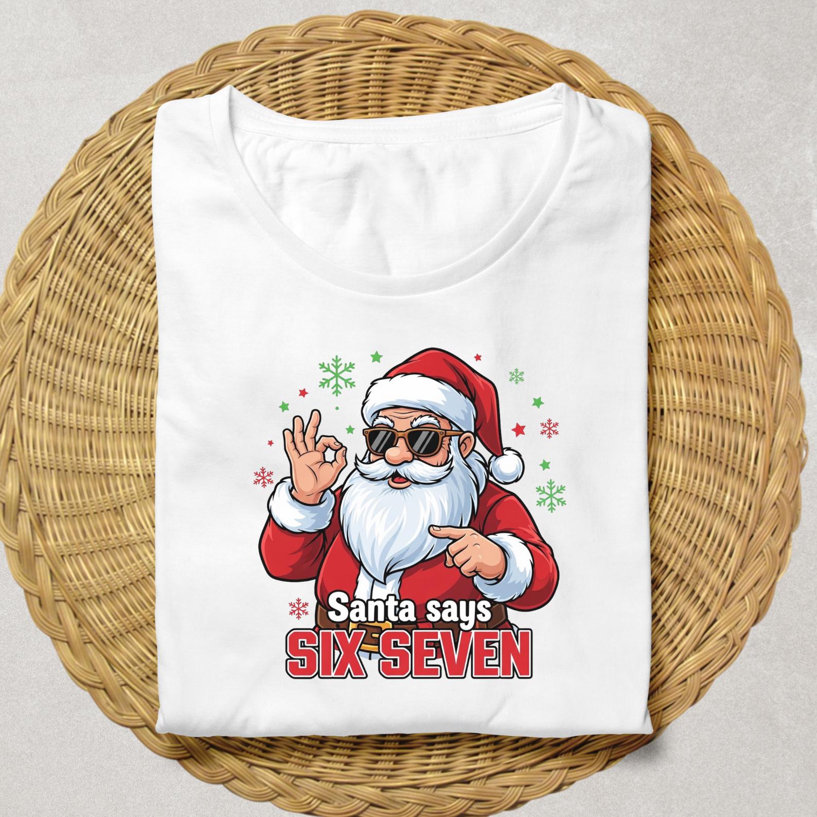 35 Funny Christmas Santa Say 67 Png Bundle, Santa Say Six Seven Clipart ...