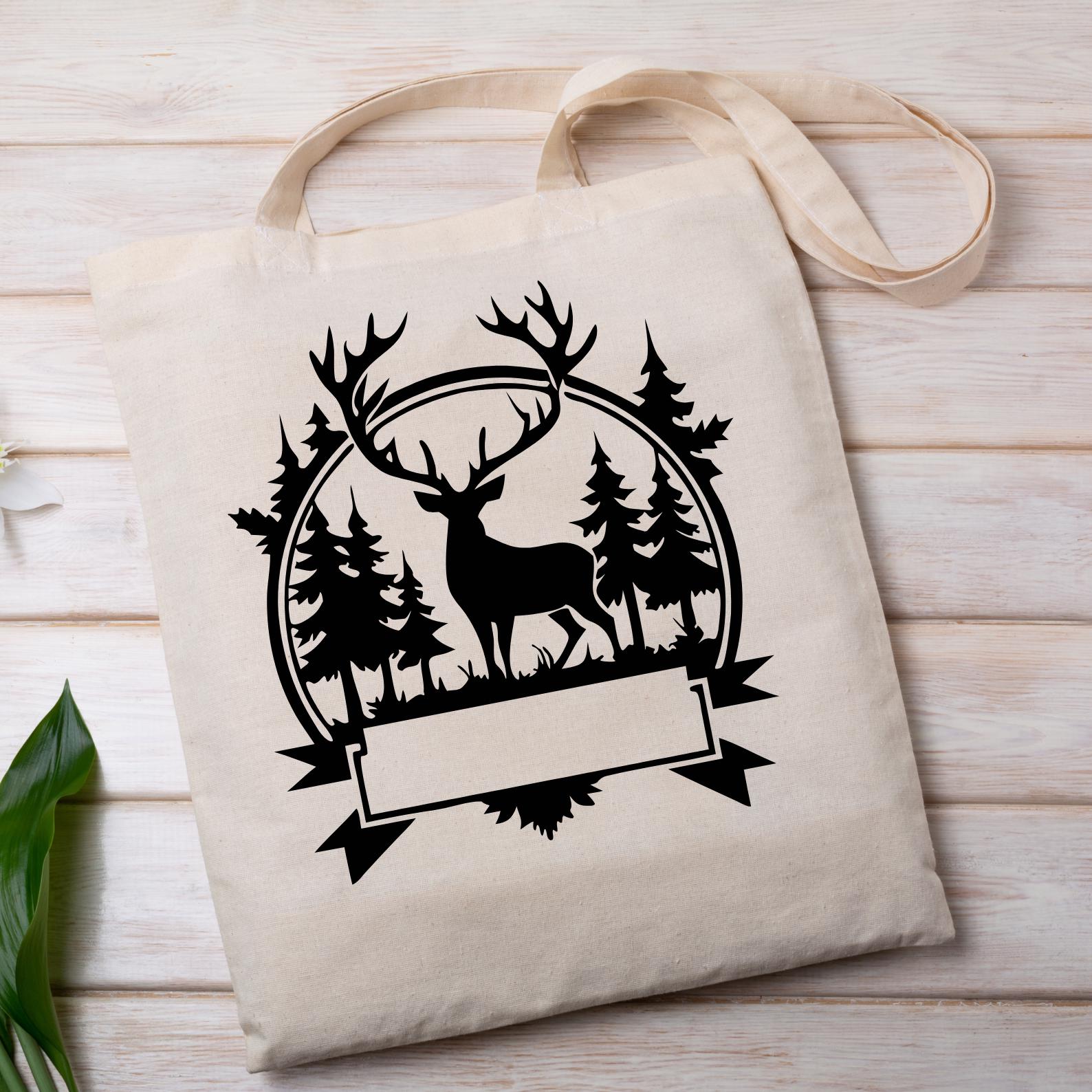 Deer Hunting Name Frame Svg Bundle, Hunter Monogram Sign Svg, Deer and ...