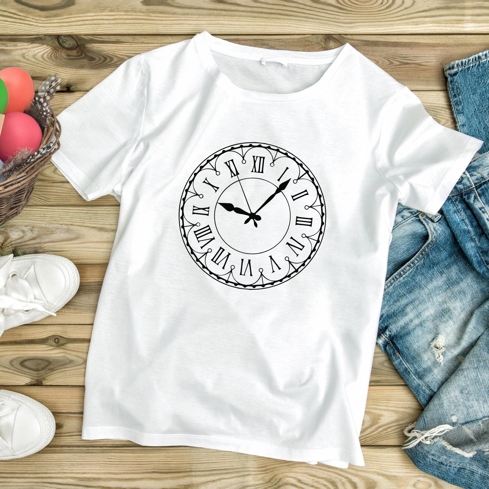 Clock Face Svg, Old Clock Face Svg, Modern Clock Face Design Bundle ...