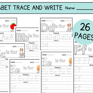 Alphabet Tracing Worksheets | ABC Practice Sheets | Handwriting ...