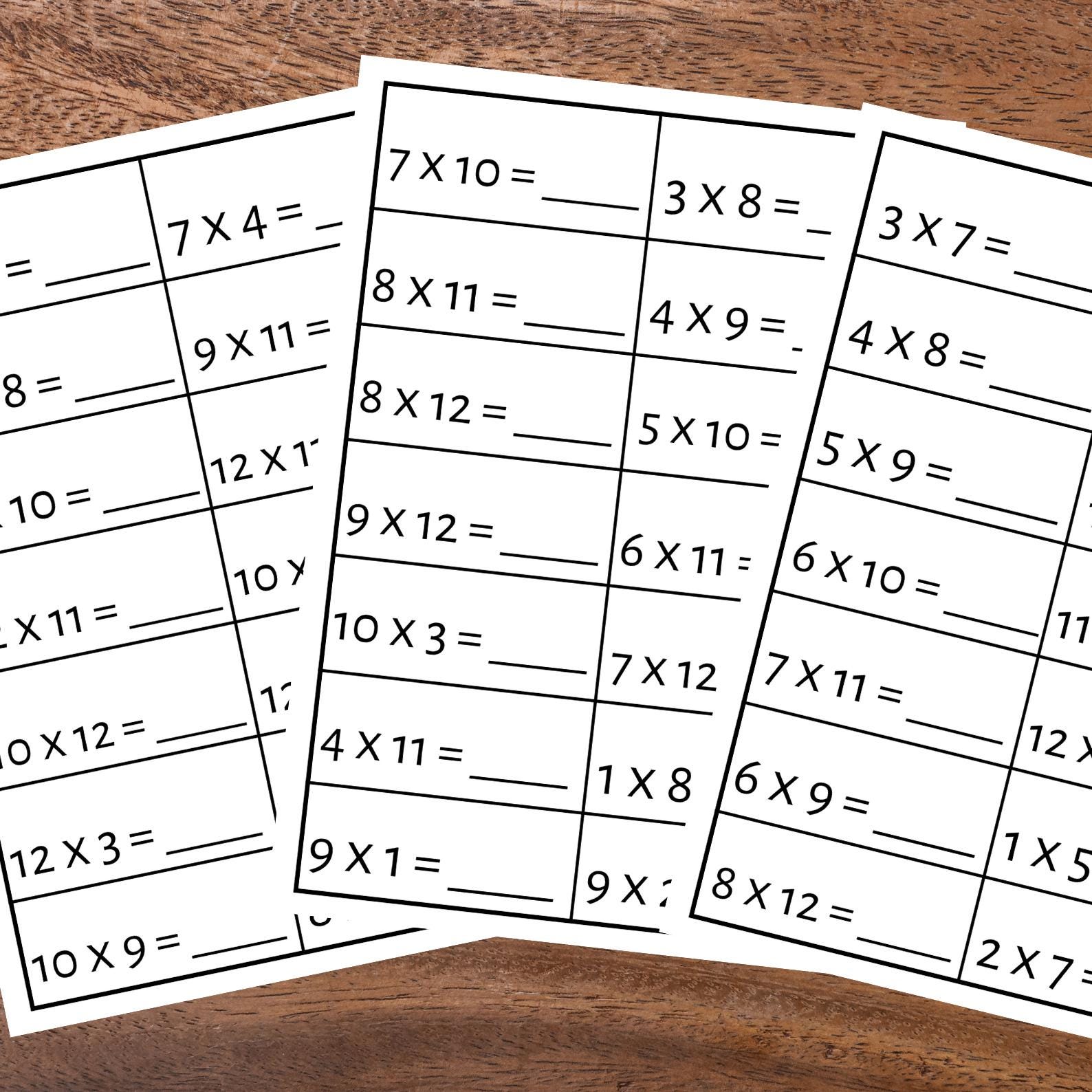 Printable Multiplication Worksheets | 0-12 Multiplication Practice ...