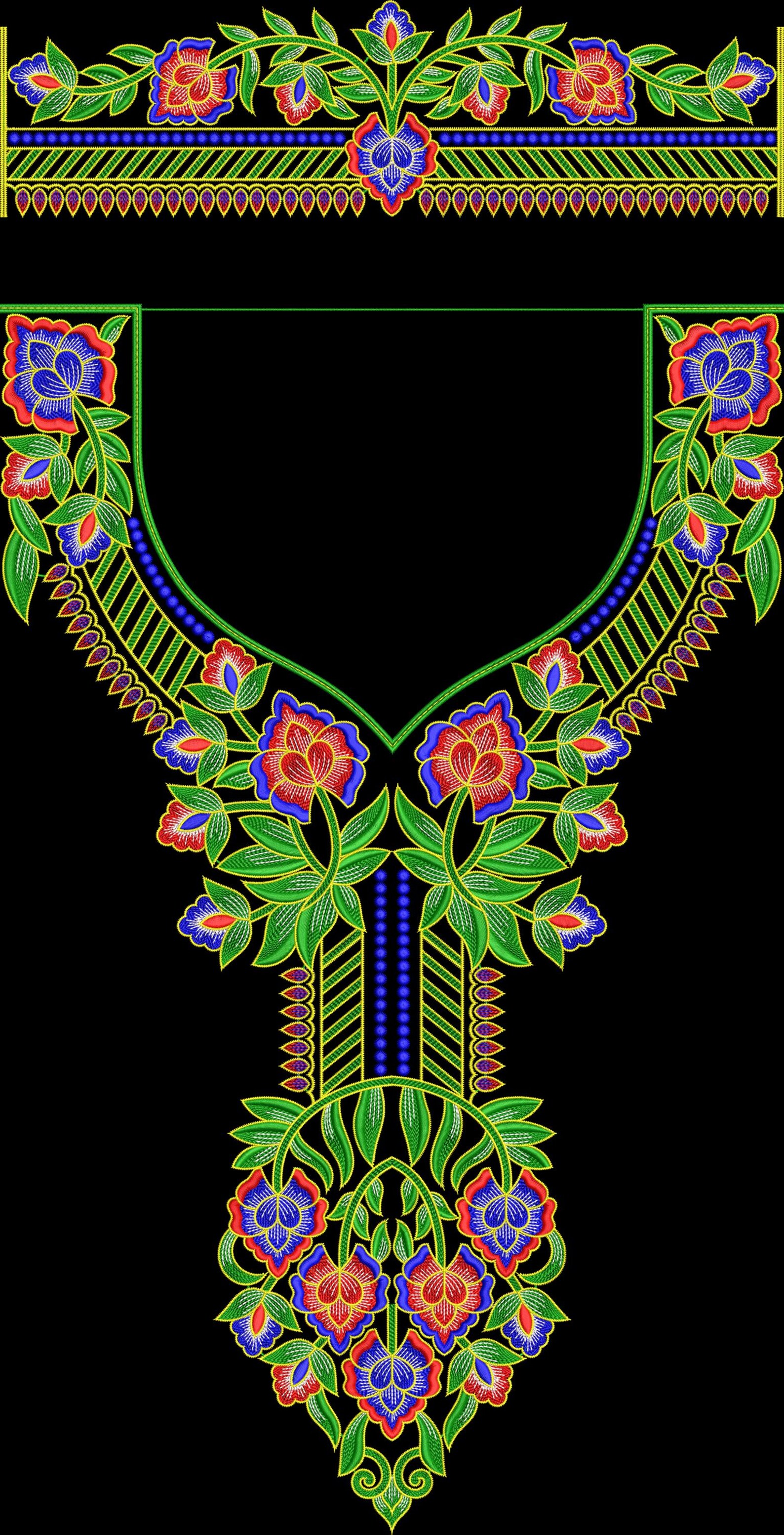 Arabic Kaftan Embroidery Machine Designs 500 Neckline With Sleves Dubia ...