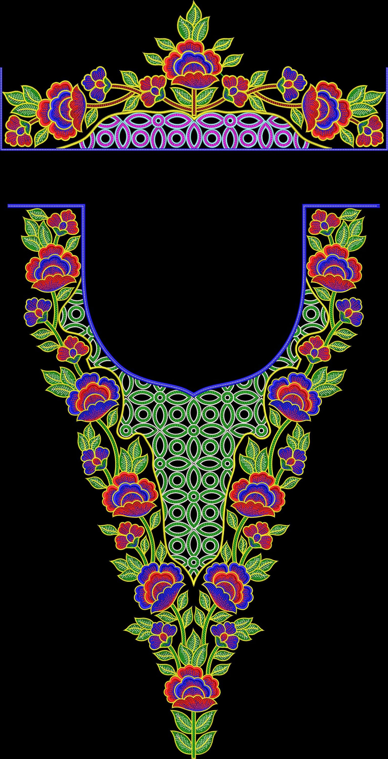 Arabic Kaftan Embroidery Machine Designs 500 Neckline With Sleves Dubia ...