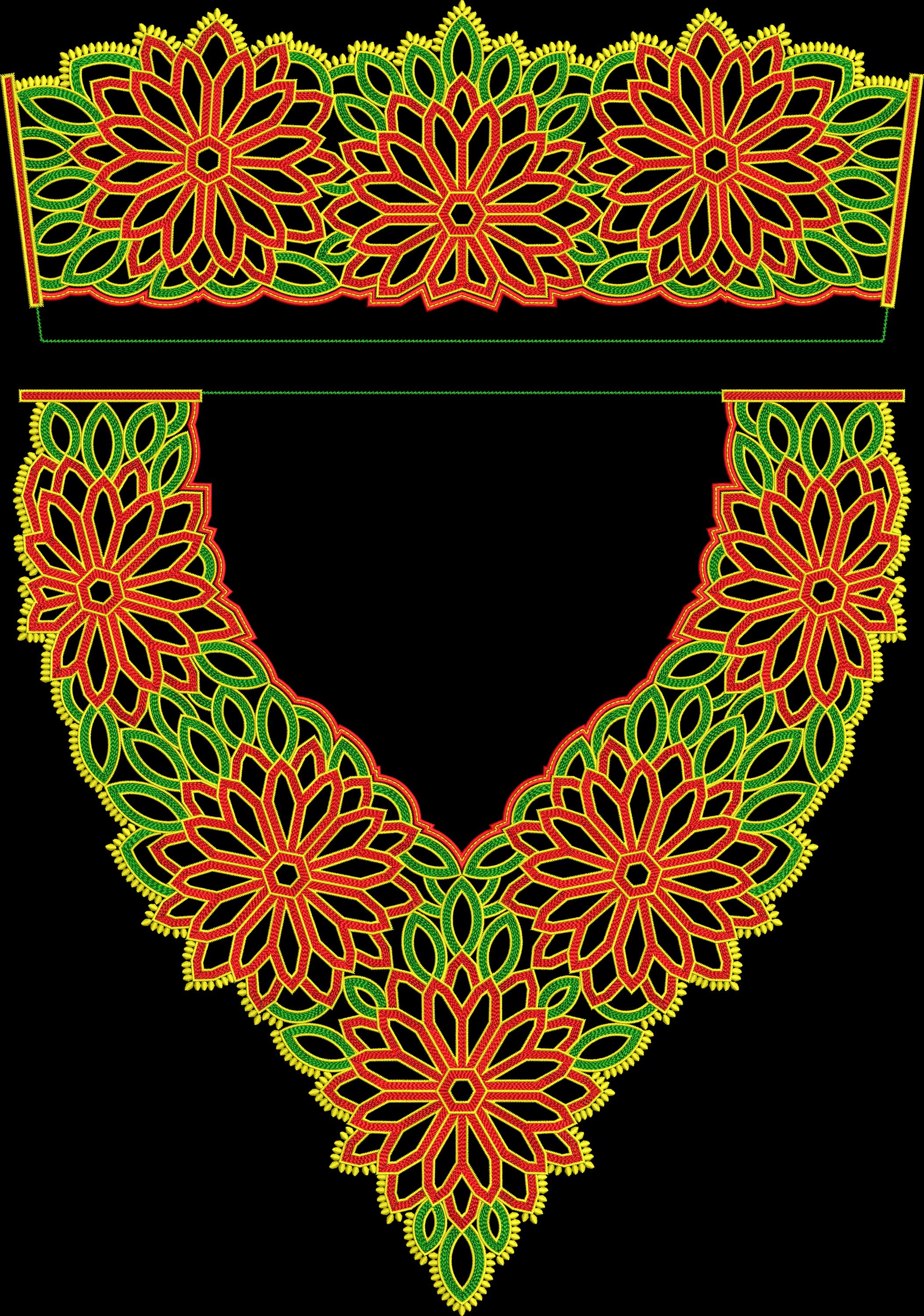 Arabic Kaftan Embroidery Machine Designs 500 Neckline With Sleves Dubia ...