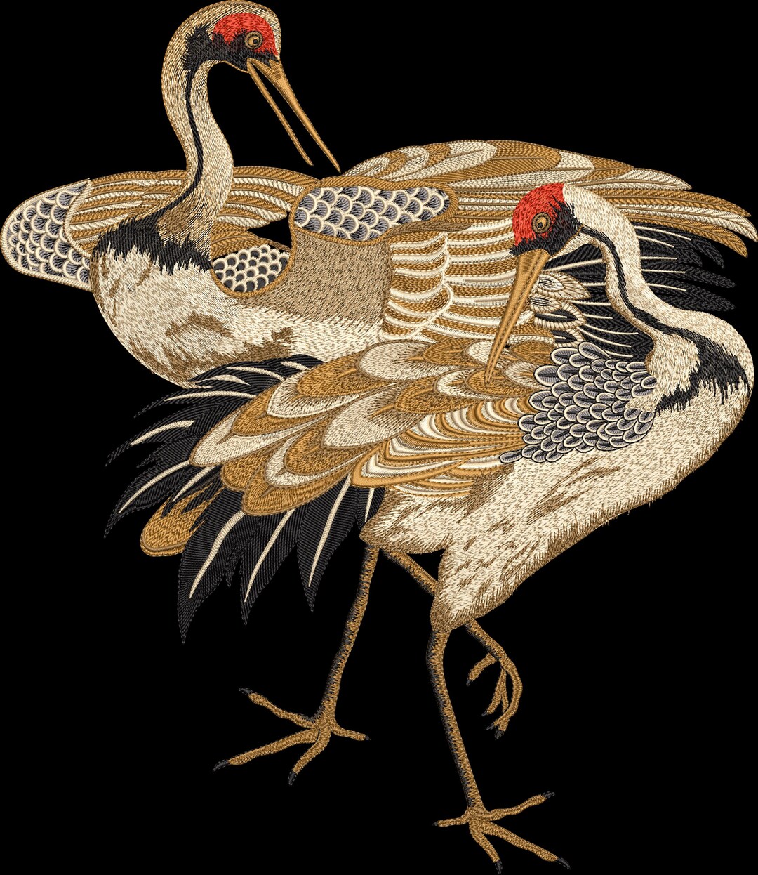 Heron - Embroidery Design for Machine Emb File Format Easy Convert to ...