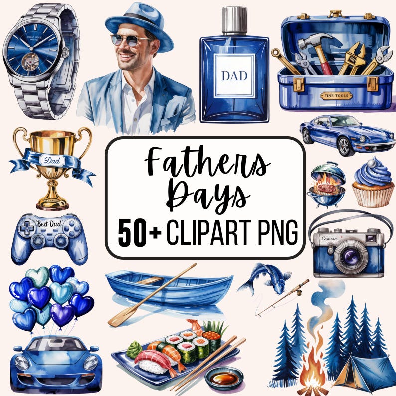 Father's Day Clipart, Father's Day Png, Father and Child Clipart ...