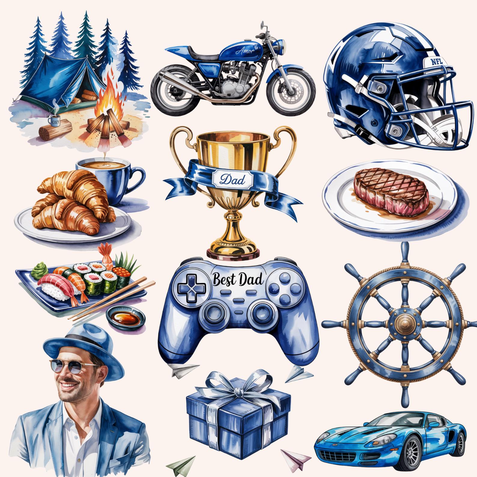 Father's Day Clipart, Father's Day Png, Father and Child Clipart ...