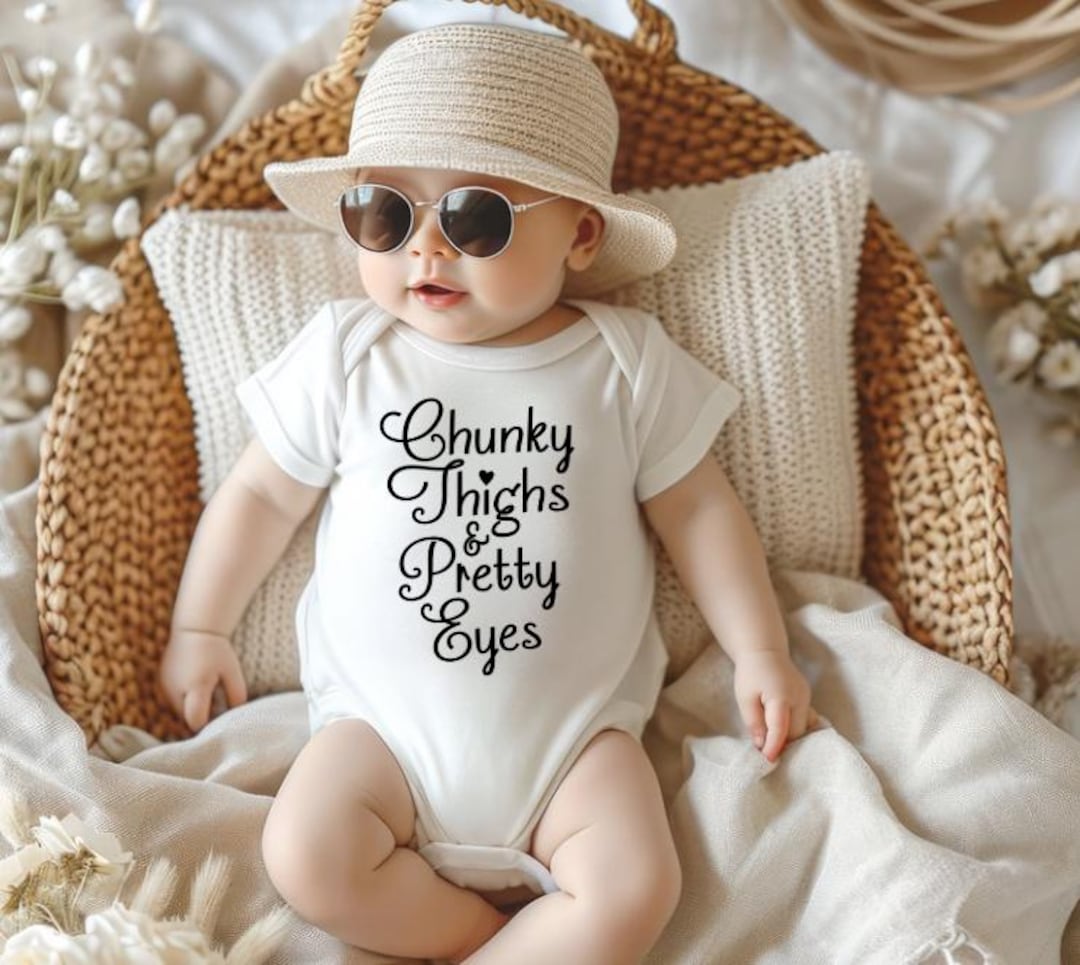 Chubby Thighs, Funny Onesie®, Baby Clothes, Baby Boutique, Baby Gift ...