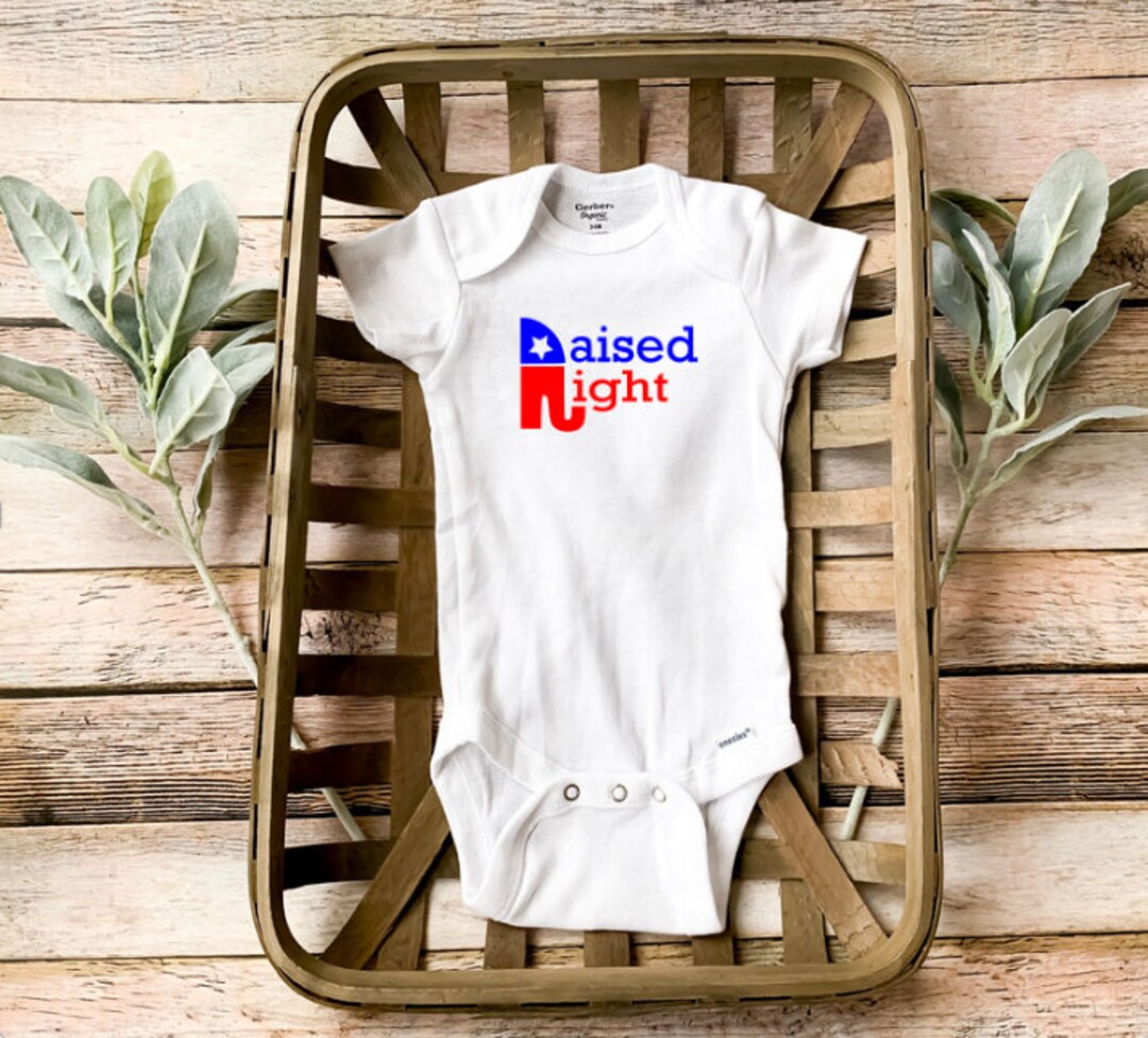 Raised Right, Funny Onesie®, Baby Clothes, Baby Bodysuit, Republican ...
