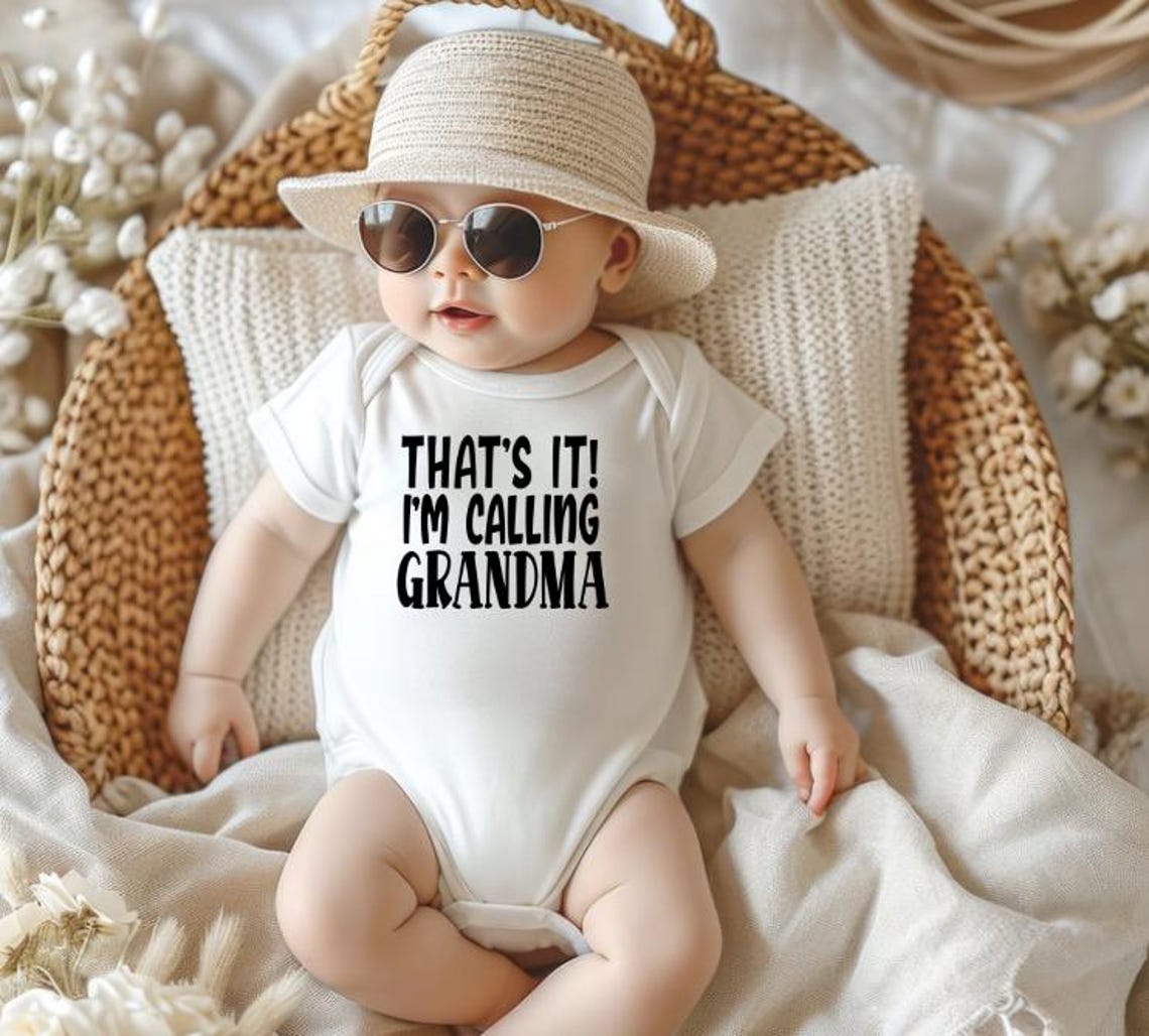 I'm Calling Grandma, Funny Onesie®, Baby Clothes, Baby Boutique, Baby ...