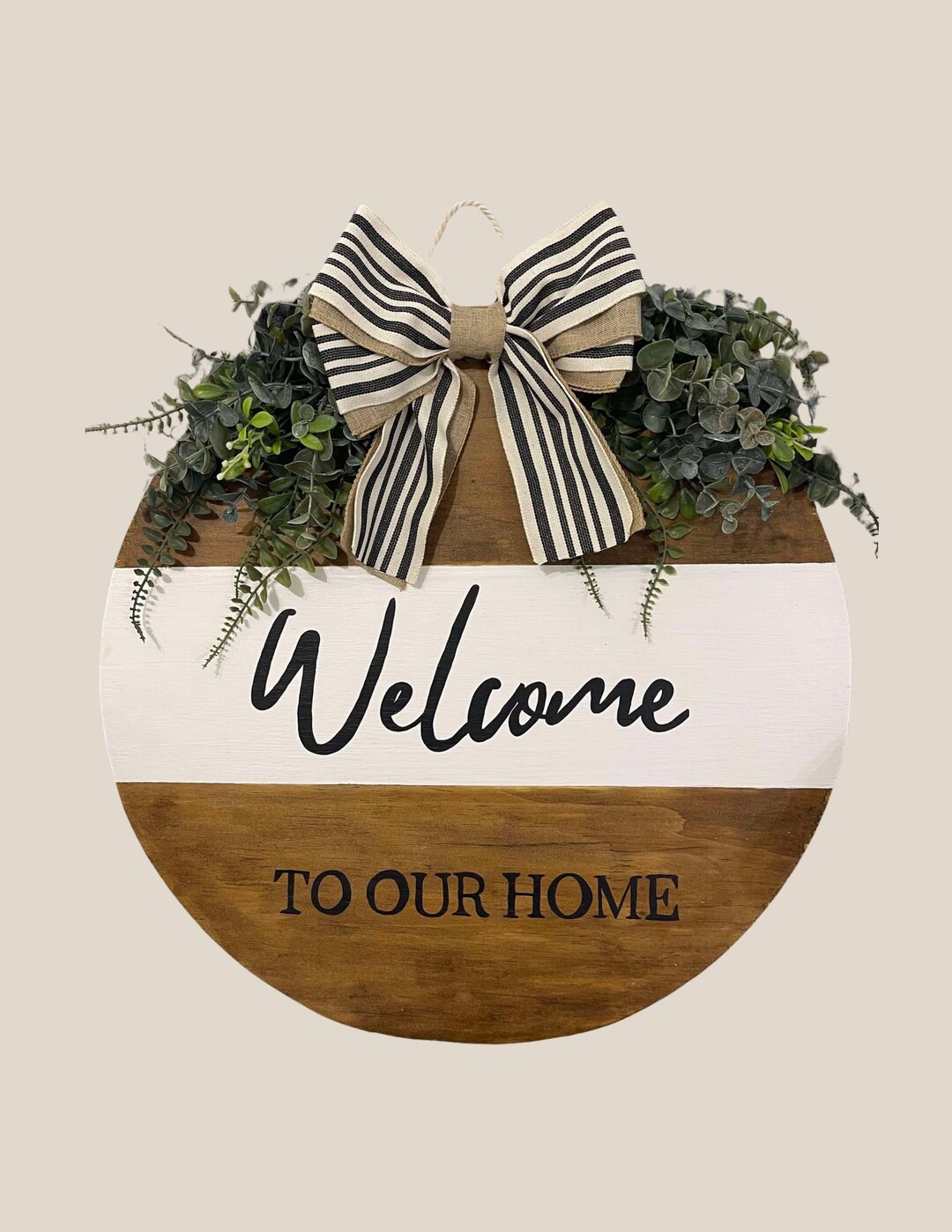Welcome to Our Home Sign Home Decor Welcome Sign for Front Door Custom ...