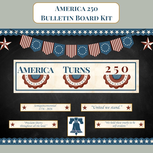 America 250th Bulletin Board - Etsy