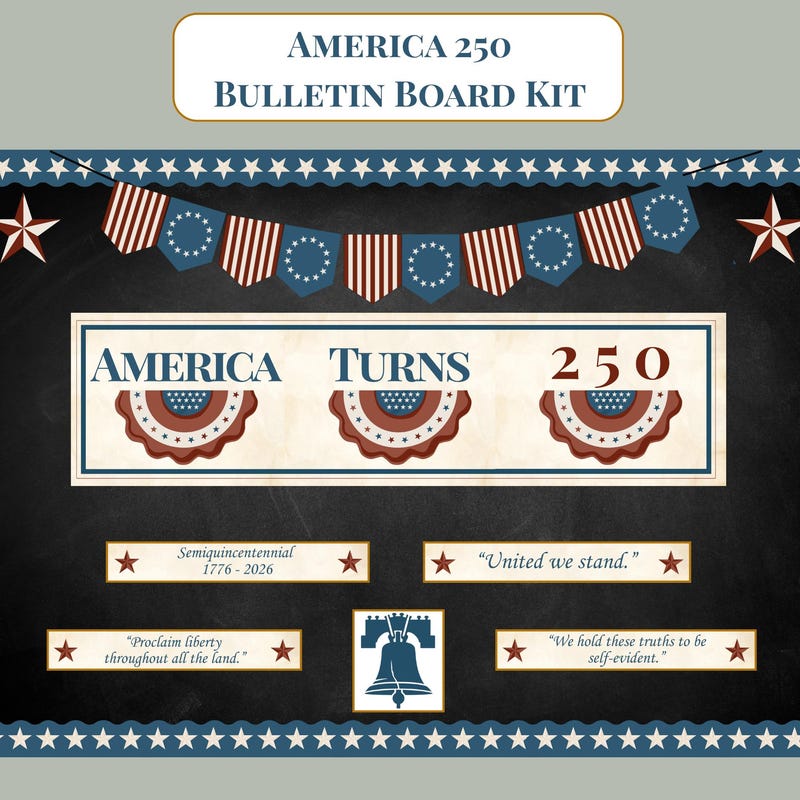 America 250th Bulletin Board - Etsy