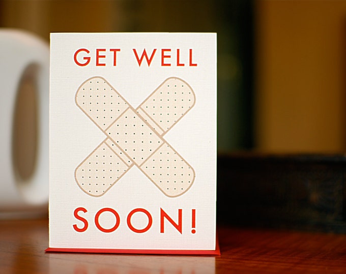 Boo Boo Bandages Get Well Soon Card 100% Recycled Paper - Etsy
