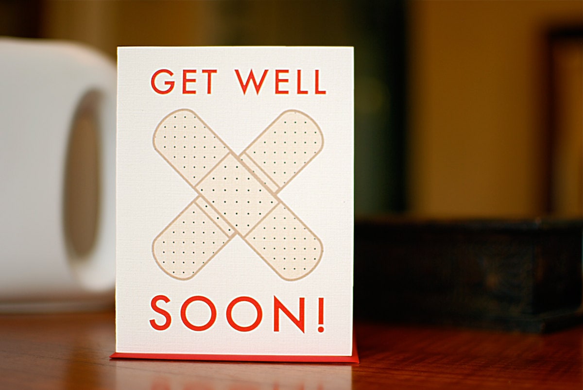 Boo Boo Bandages Get Well Soon Card - 100% Recycled Paper - Etsy