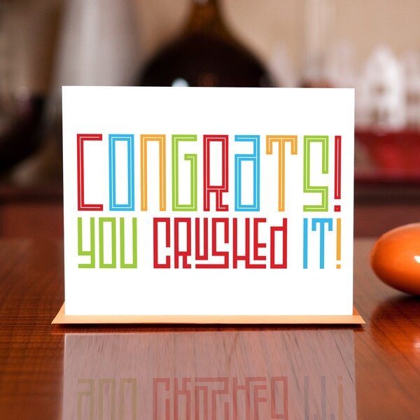 You're off the Charts Line Graph Congratulations Card 100% Recycled ...