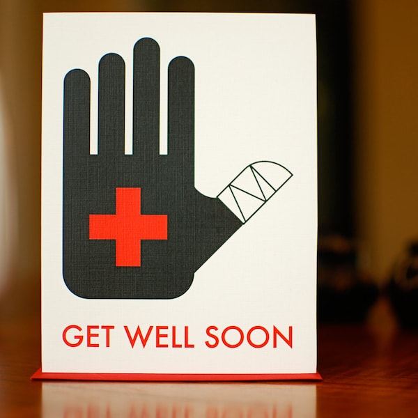 Bandage Get Well Card - Etsy