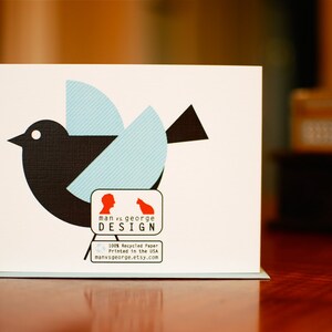 Chirp and Cheerful Birds With Banner Congratulations Card on - Etsy