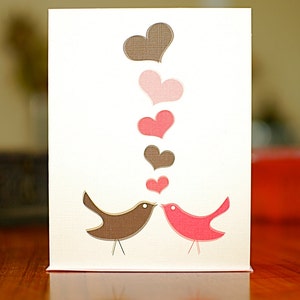 Love, Tweet Love - Happy Anniversary Birds Card on 100% Recycled Paper ...
