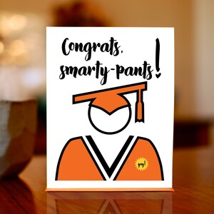 Congrats Smarty-pants Graduation Congratulations Card 100% Recycled ...