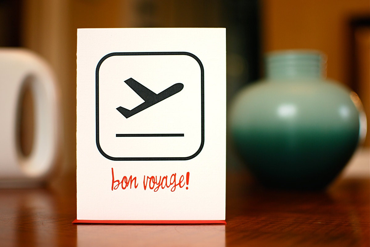 Welcome Back - Descending Airplane Pictograph Card on 100% Recycled ...