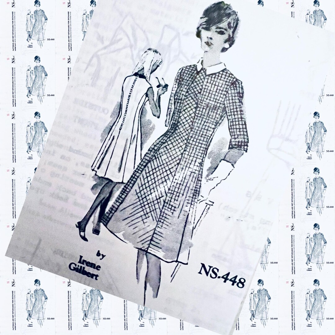 1970s Vintage Spadea Design by Irene Gilbert Princess Fitted Dress With ...
