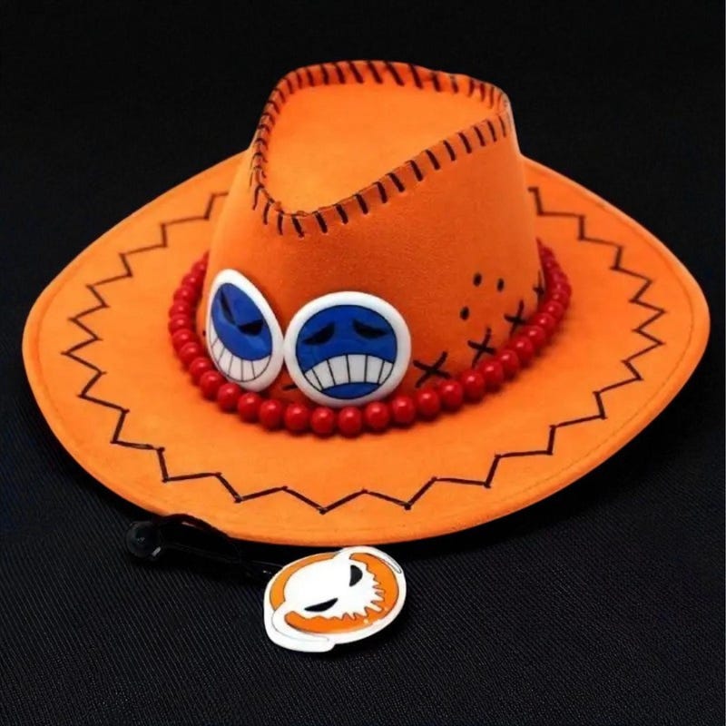 One Piece Ace Hat - Etsy