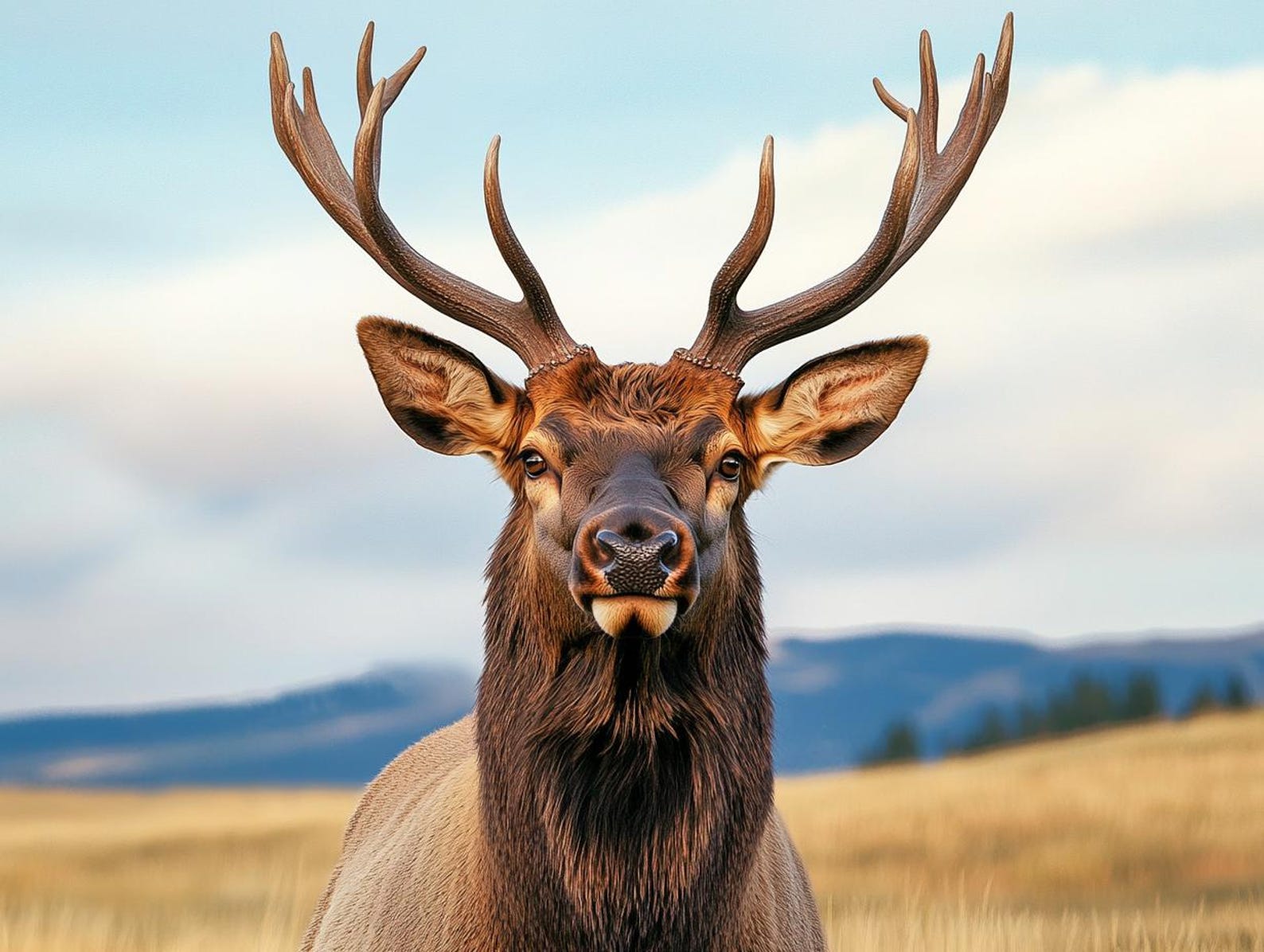 Elk Portrait – Majestic Wildlife Art Print, Nature-inspired Decor ...