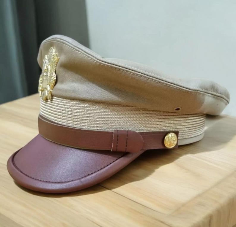 WW2 USAAF Us Army Officer Uniform Visor Hat Crusher STYLE CAP All Size ...