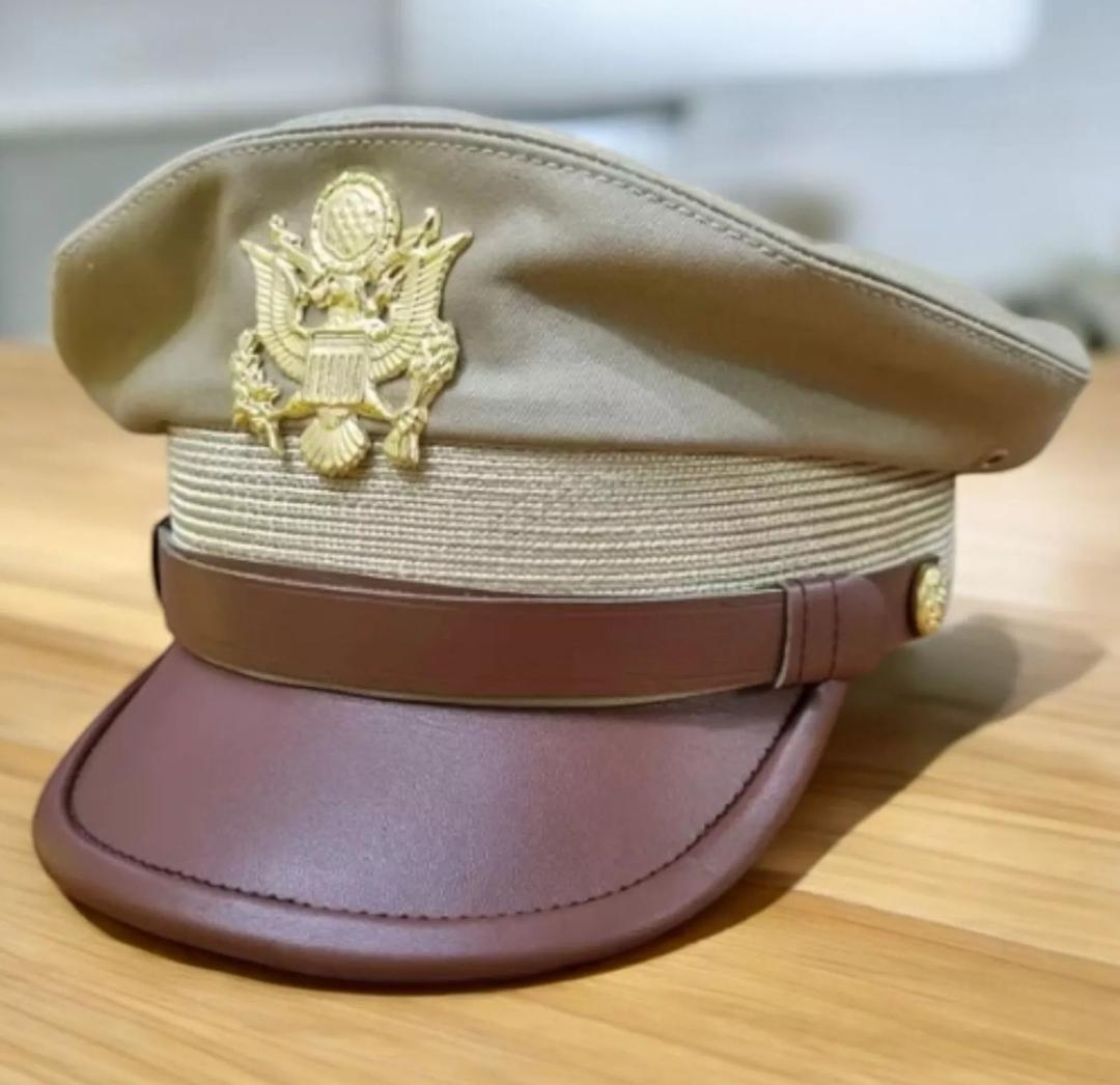 WW2 USAAF Us Army Officer Uniform Visor Hat Crusher STYLE CAP All Size ...