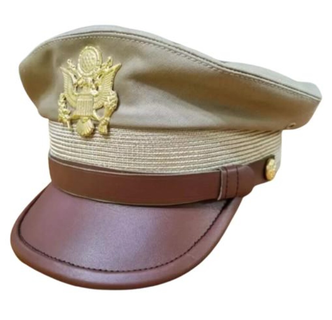 WW2 USAAF Us Army Officer Uniform Visor Hat Crusher STYLE CAP All Size ...