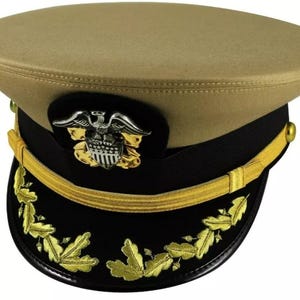 US Navy Commander or Captain Hat, United States Khaki - Etsy