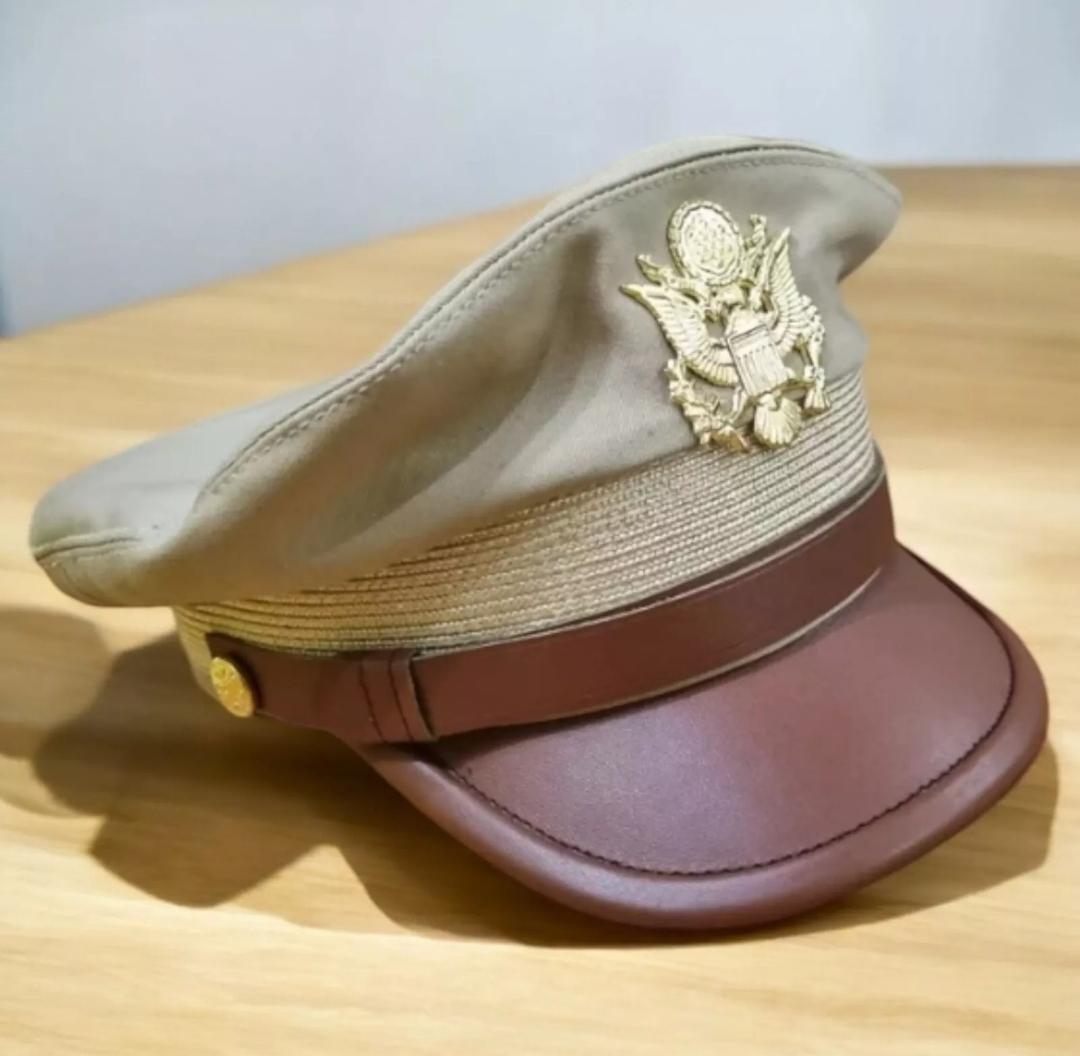 WW2 USAAF Us Army Officer Uniform Visor Hat Crusher STYLE CAP All Size ...