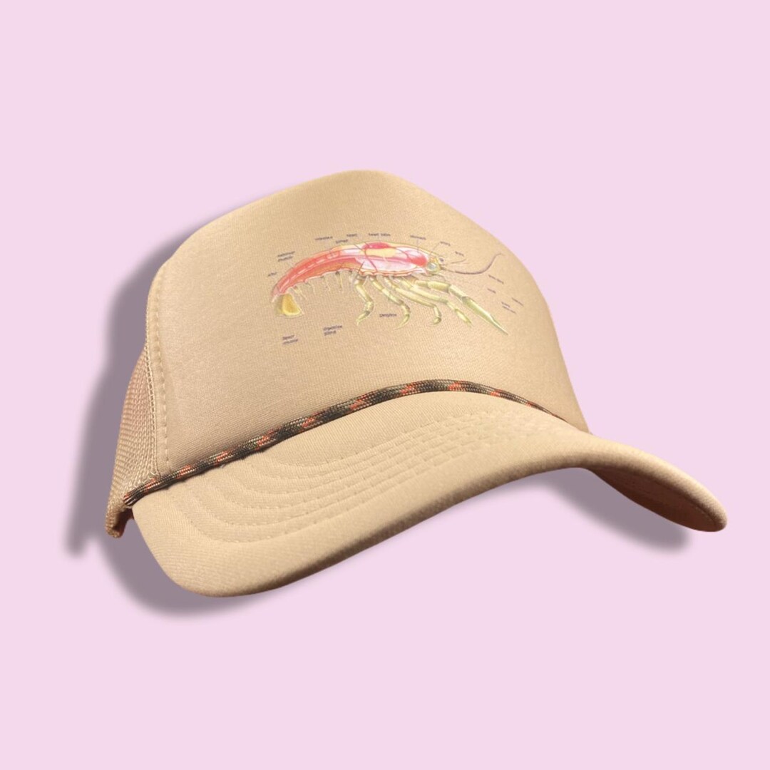 Pretty Cool Crawfish Anatomy Cross-section Tan Trucker Rope Hat - Etsy