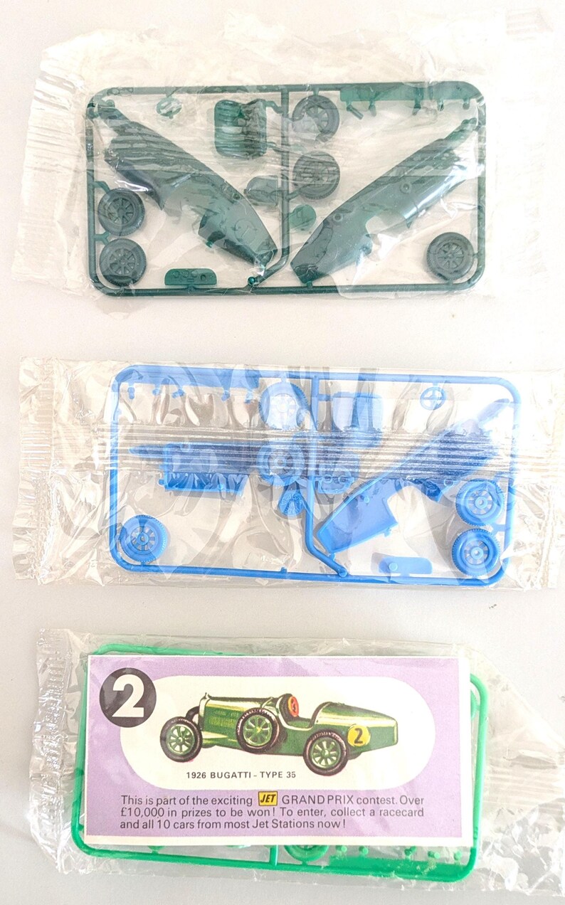 JET Grand Prix Race Car Model Kit - Lot of 3, 1926 Bugatti - Type 35 - Etsy