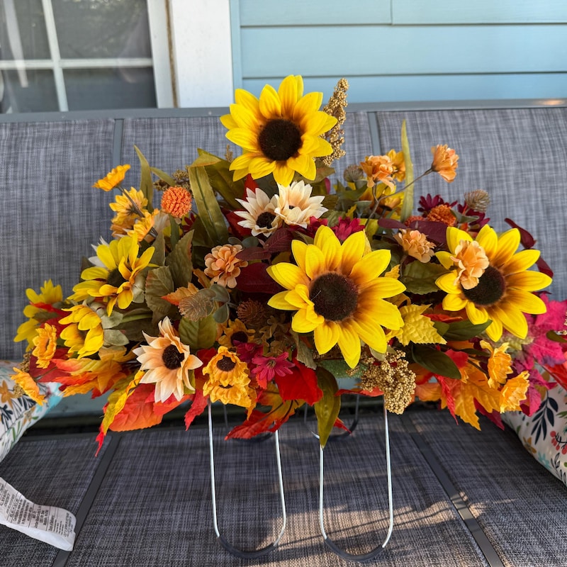 Fall Grave Flowers - Etsy