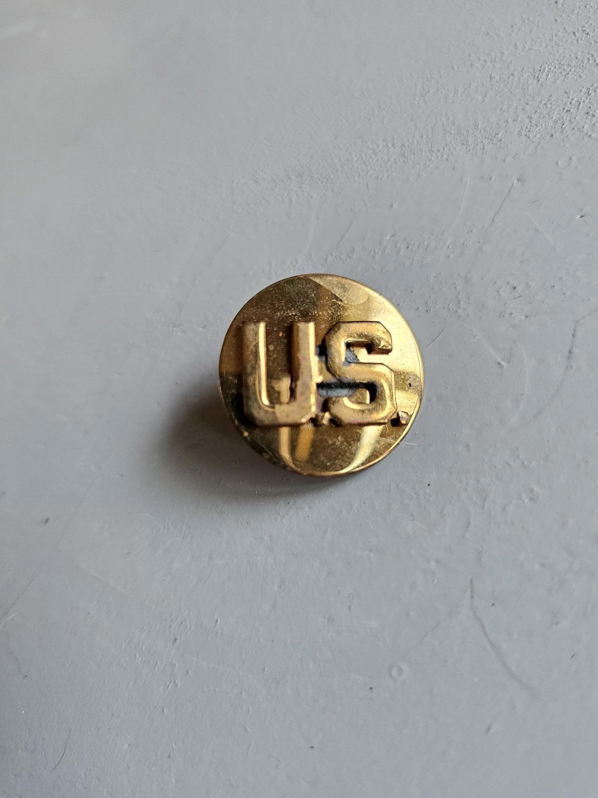 Vintage U.S. Army Collar Brass Insignia Pin – WWII Era Military Uniform ...