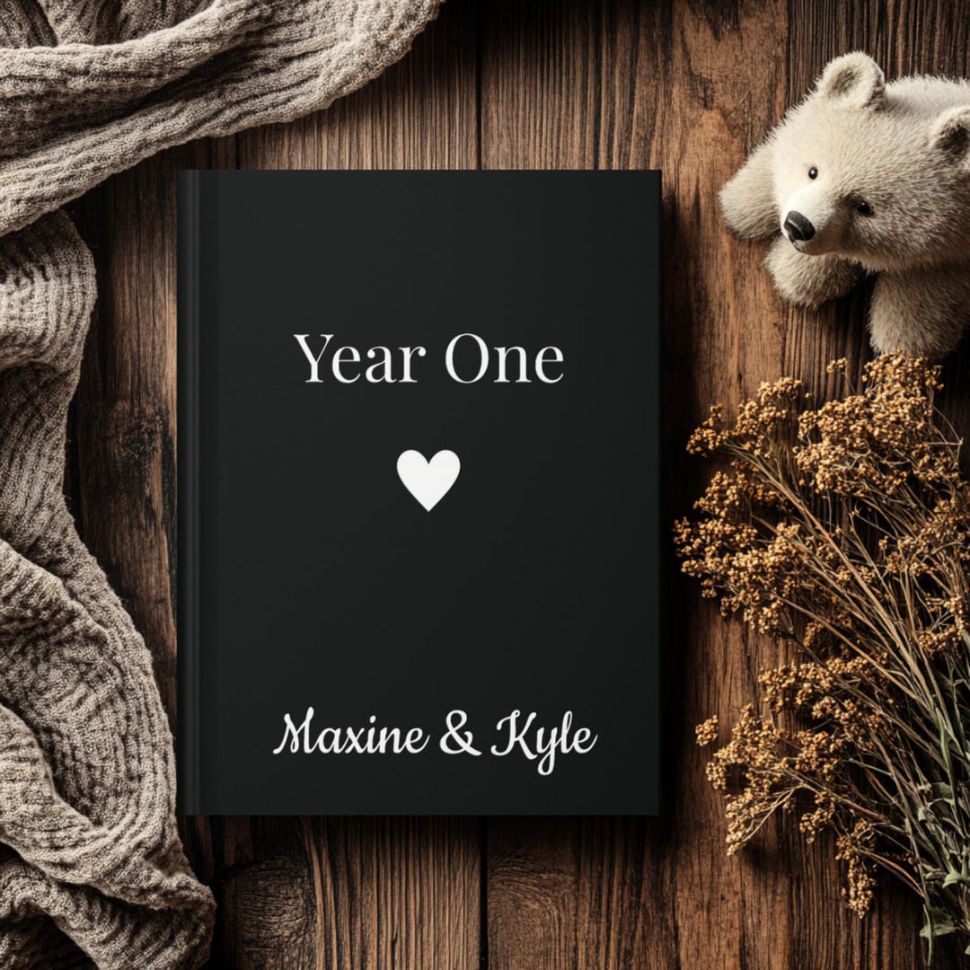 Personalized Couples Anniversary Journal, Wedding Engagement Memory ...