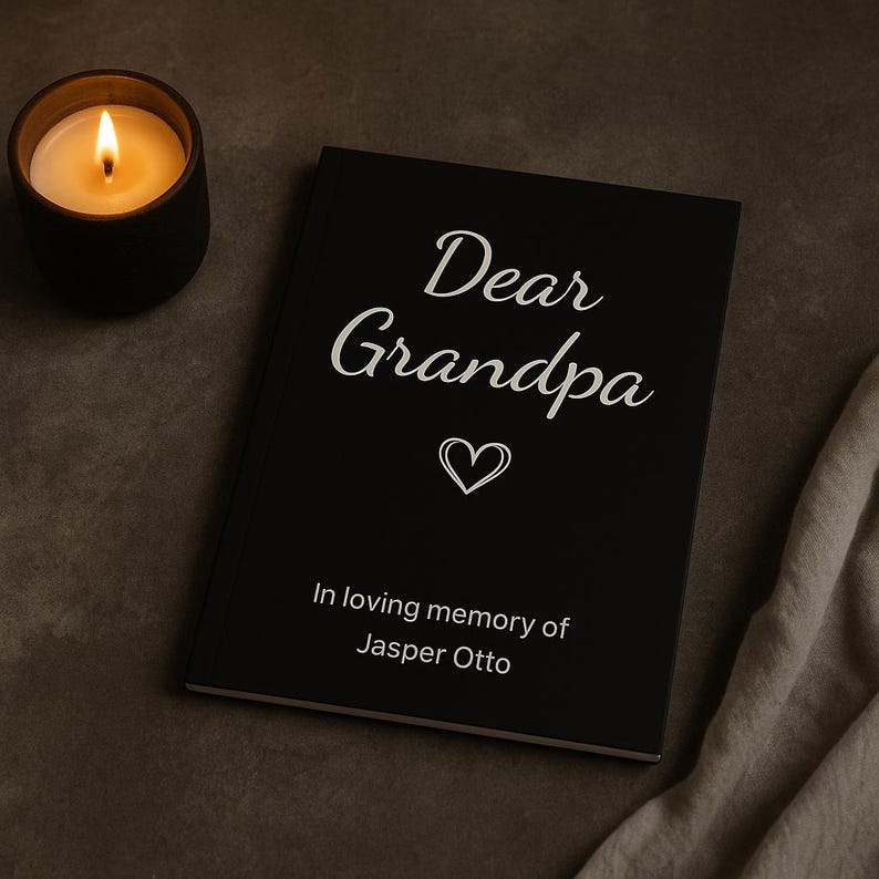Grandpa Personalized Grief Journal, Memorial Gift for Loss of ...