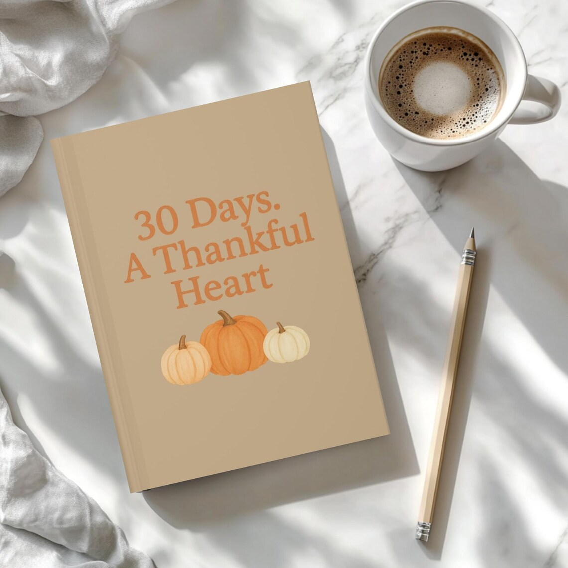 Fall Gratitude Thanksgiving Journal, 30 Days Thankfulness Notebook ...