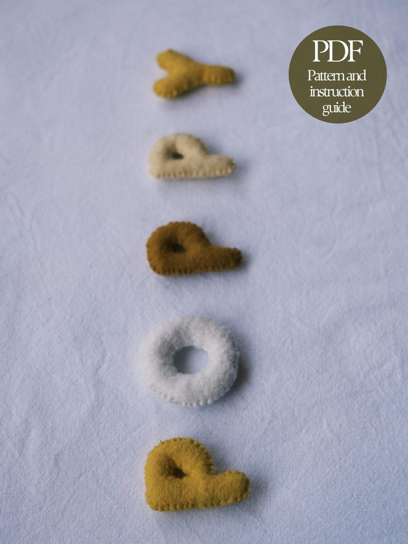 Easy Sewing Pattern for Felt Alphabet Letters A-Z & Instruction Guide ...