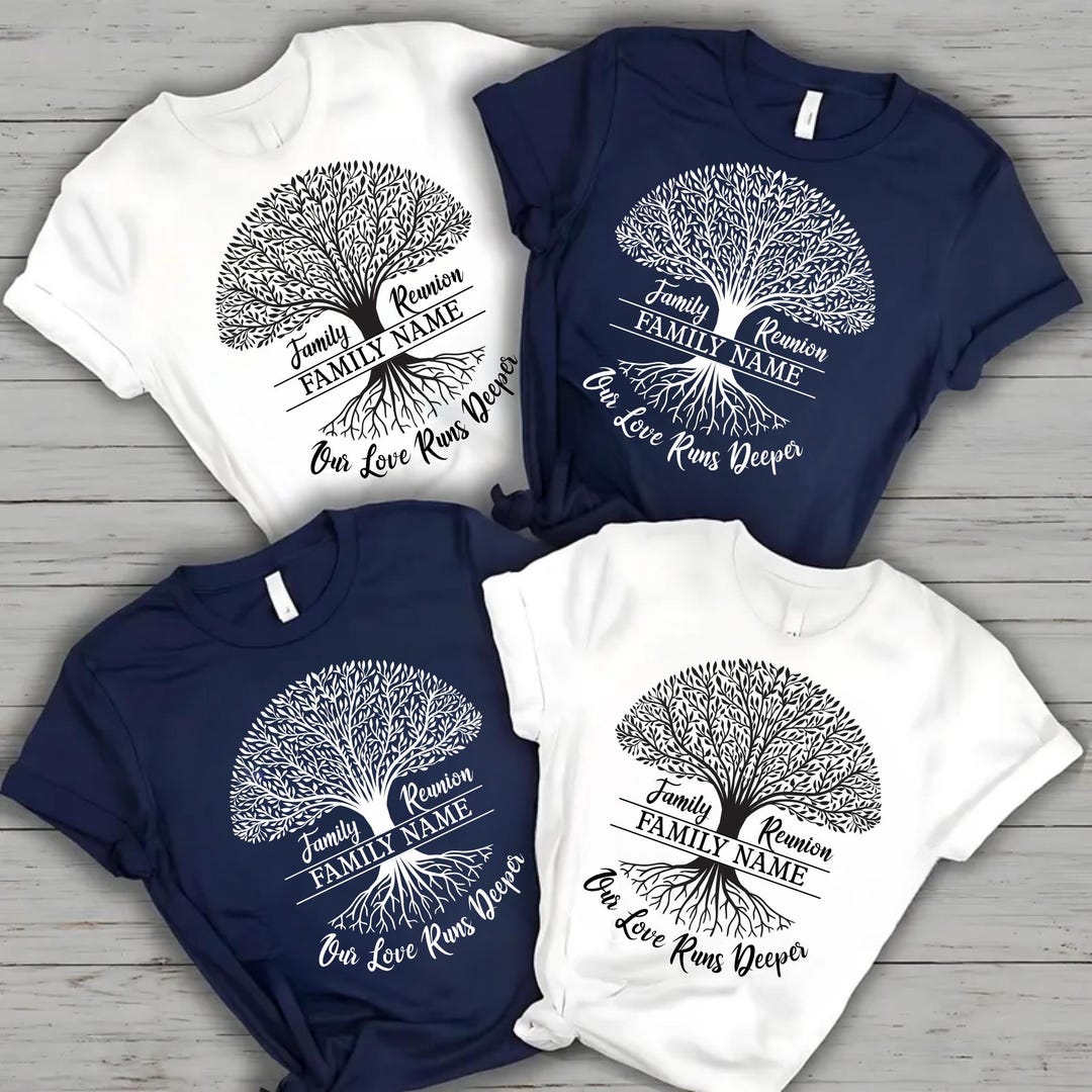 Custom Family Tree Shirt: Our Roots Run Deep Reunion Keepsake - Etsy