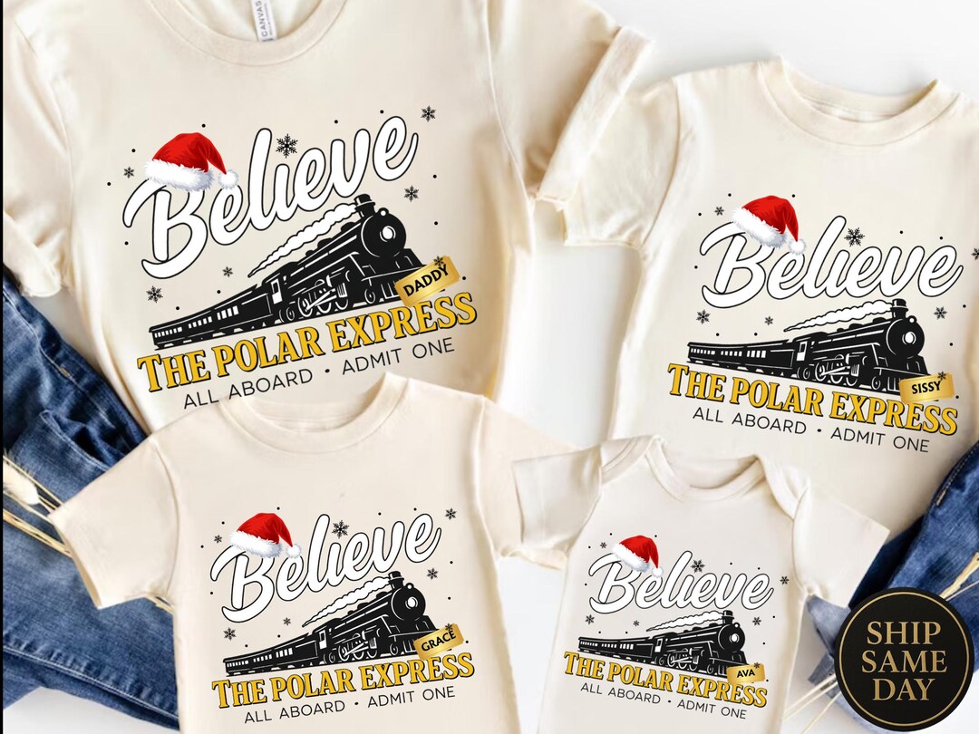 Custom Polar Express Family Christmas Shirts,polar Express Trip ...