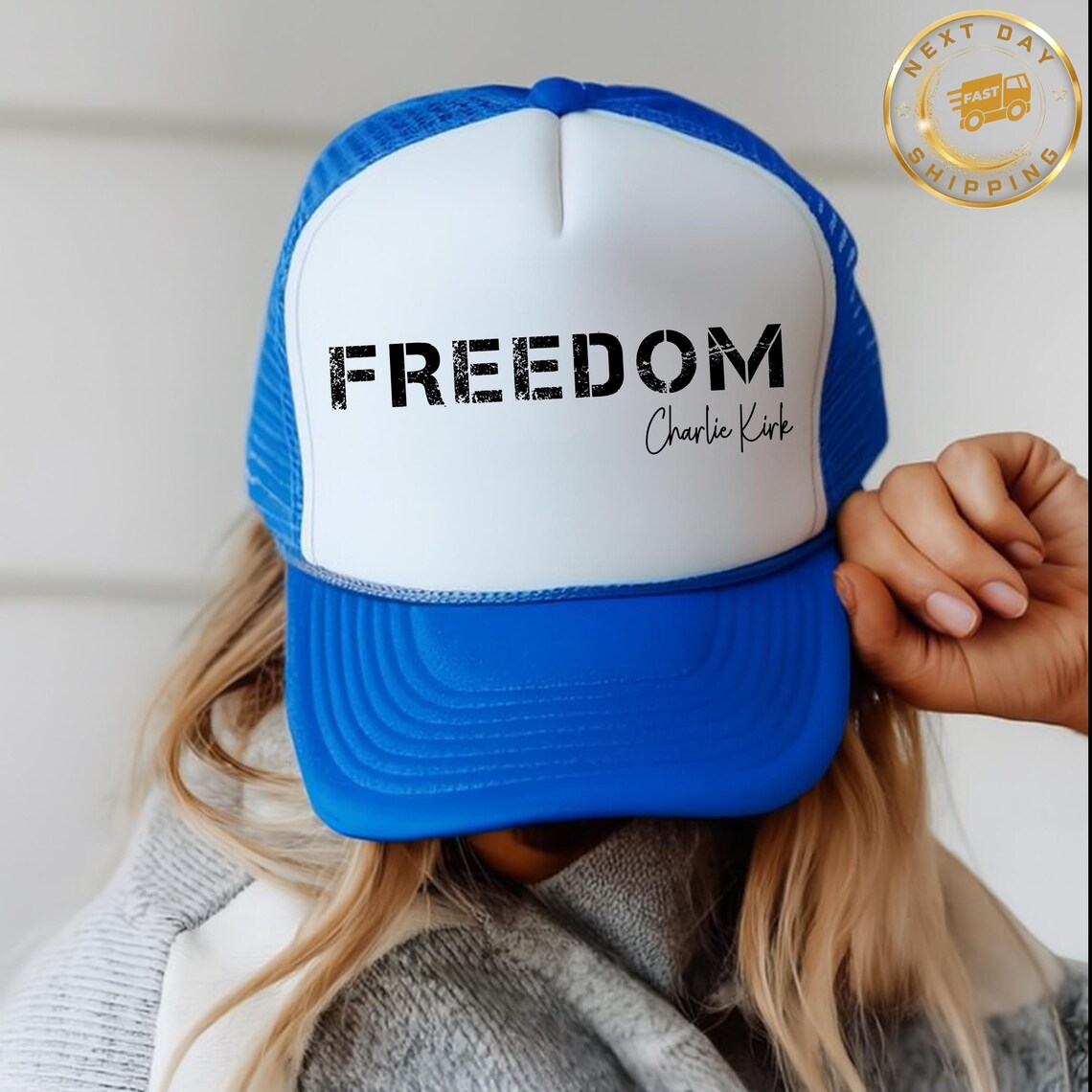 Freedom Trucker Hat: American Style Foam Hat - Etsy