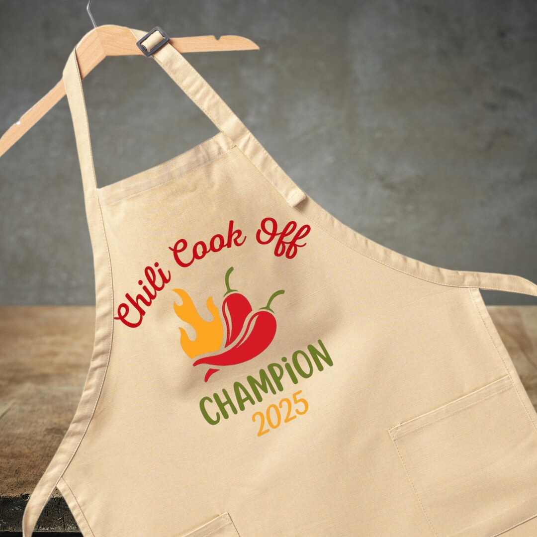 Personalized Chili Cook-off Apron: Custom Cooking Contest Champion ...